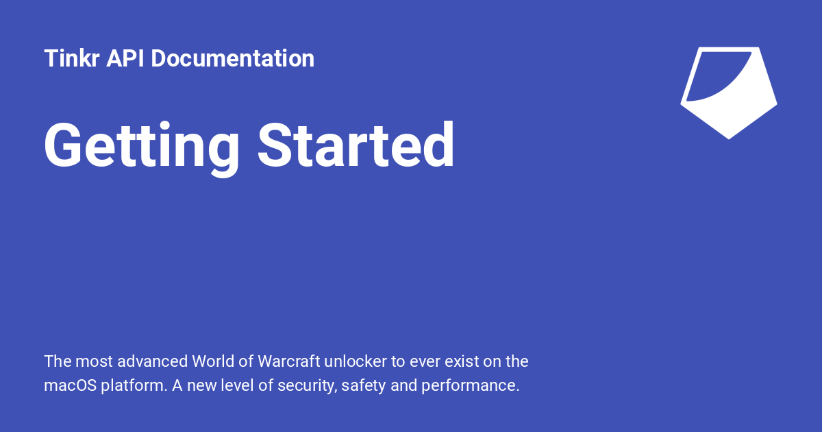 Getting Started Tinkr Api Documentation