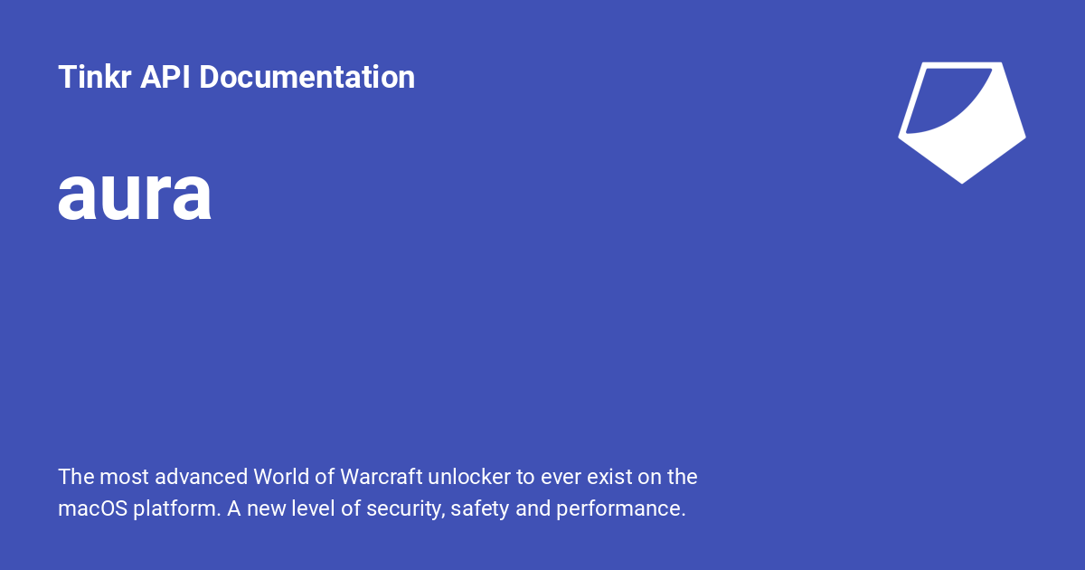 aura - Tinkr API Documentation